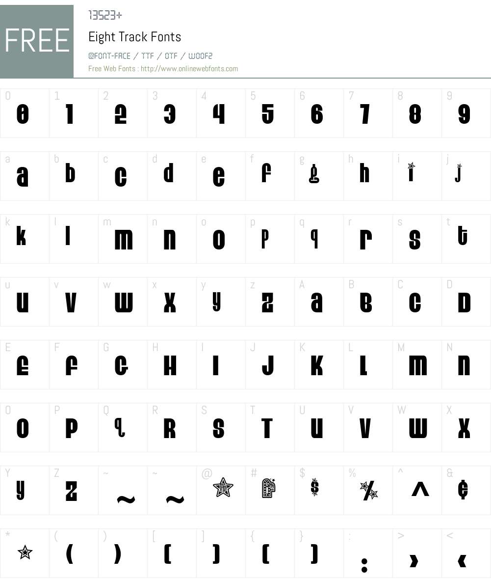 Eight Track Macromedia Fontographer 4.1.2 2/18/99 Fonts Free Download ...