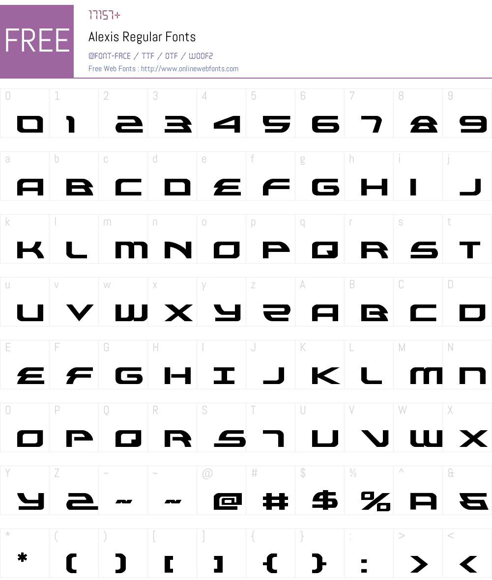 Alexis 3.0; 2013 Fonts Free Download - OnlineWebFonts.COM