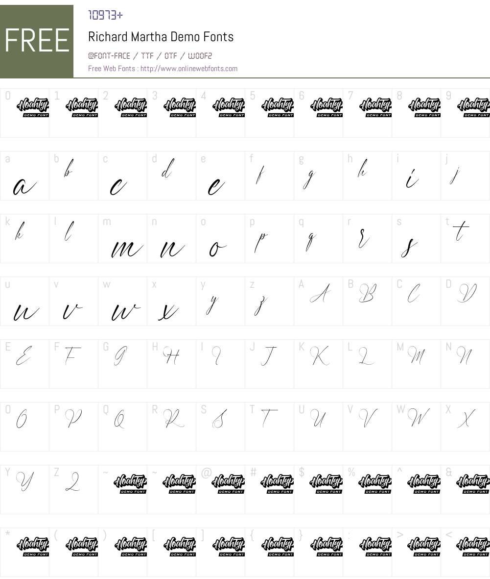 Richard Martha Demo 1.003;Fontself Maker 3.5.4 Fonts Free Download - OnlineWebFonts.COM
