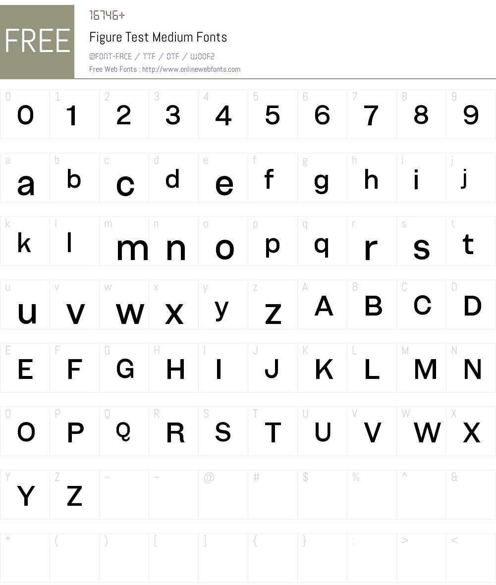 Figure Test Medium 1.000;hotconv 1.0.109;makeotfexe 2.5.65596 Fonts ...