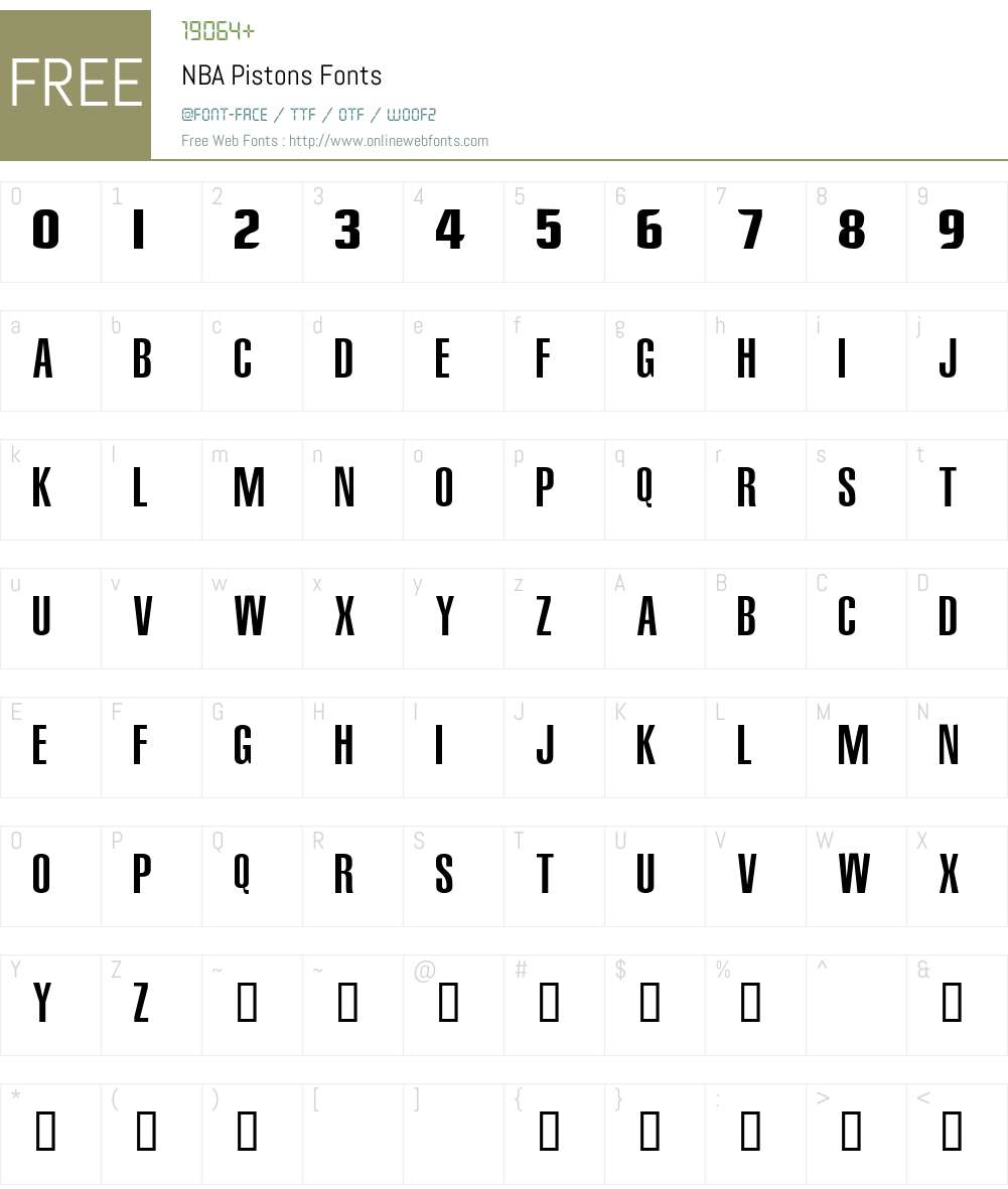 NBA Pistons Macromedia Fontographer 4.1 3/17/2007 Fonts Free Download ...
