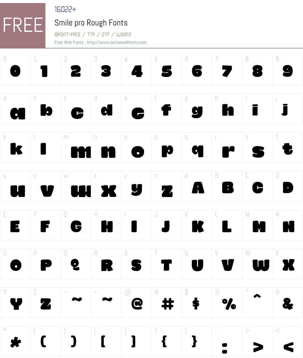 Smile pro Rough 1.000;PS 001.000;hotconv 1.0.70;makeotf.lib2.5.58329 ...