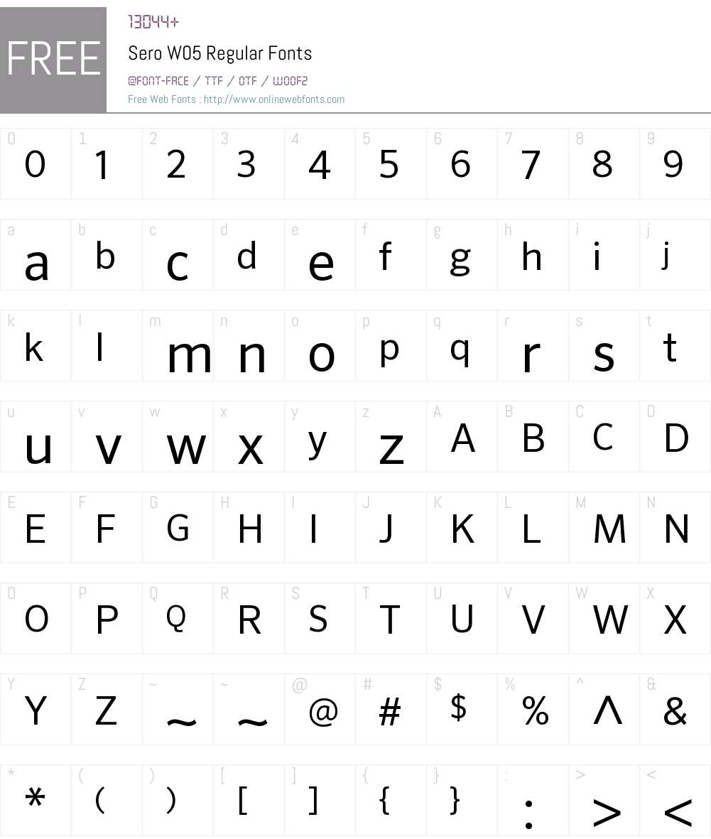 Sero Pro 7.70 Fonts Free Download - OnlineWebFonts.COM