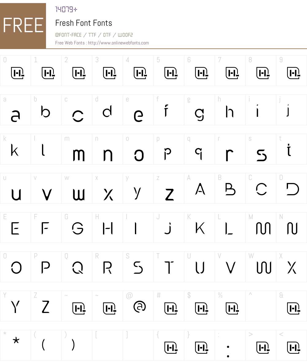 Fresh Font 1.000;October 4, 2022;FontCreator 14.0.0.2877 64-bit Fonts ...
