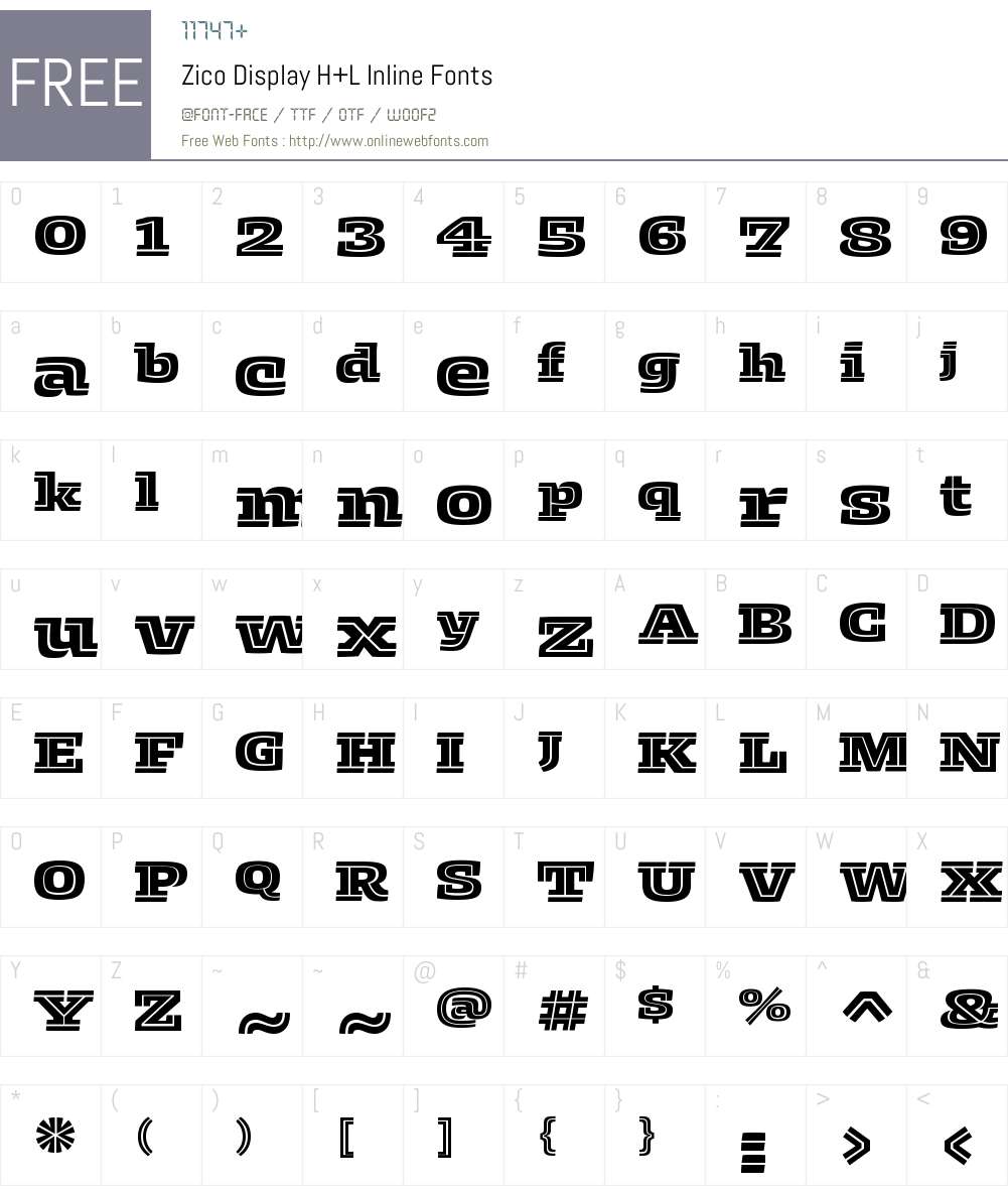Zico Display H+L Inline 1.000;PS 001.000;hotconv 1.0.88;makeotf.lib2.5. ...