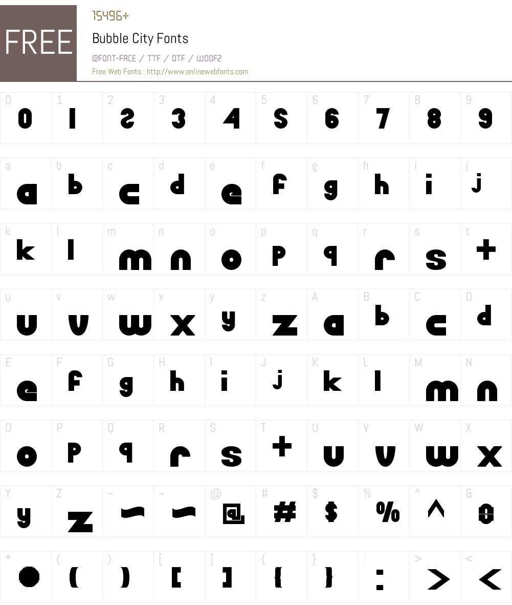 Bubble City 1.001;Fontself Maker 3.5.1 Fonts Free Download ...