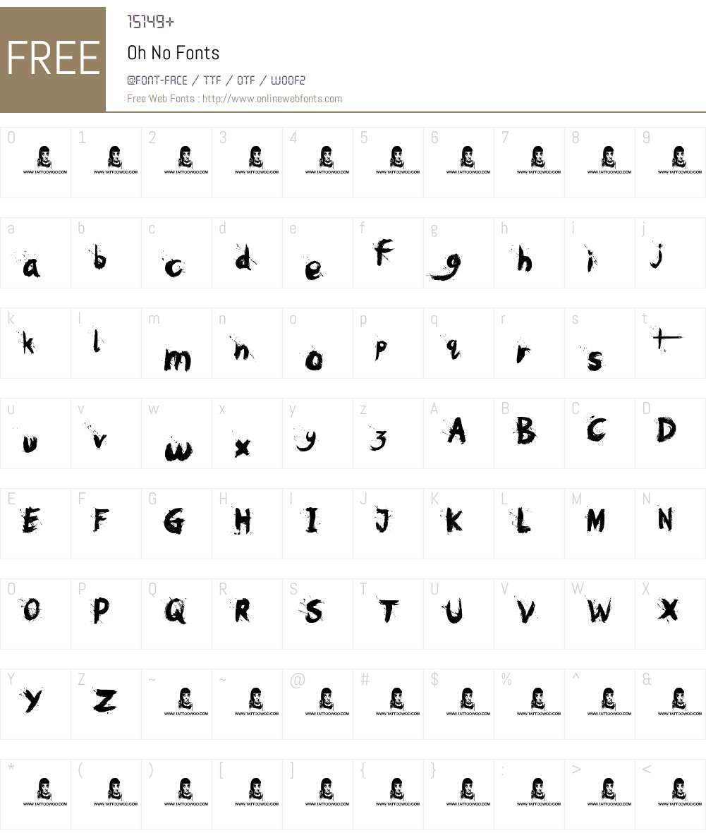 Oh No 1.00 April 1, 2013, initial release Fonts Free Download - OnlineWebFonts.COM