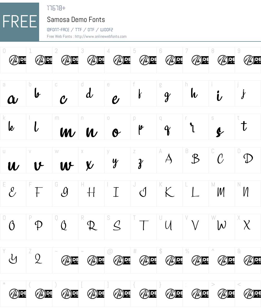 Samosa Demo 1.003;Fontself Maker 3.5.4 Fonts Free Download ...