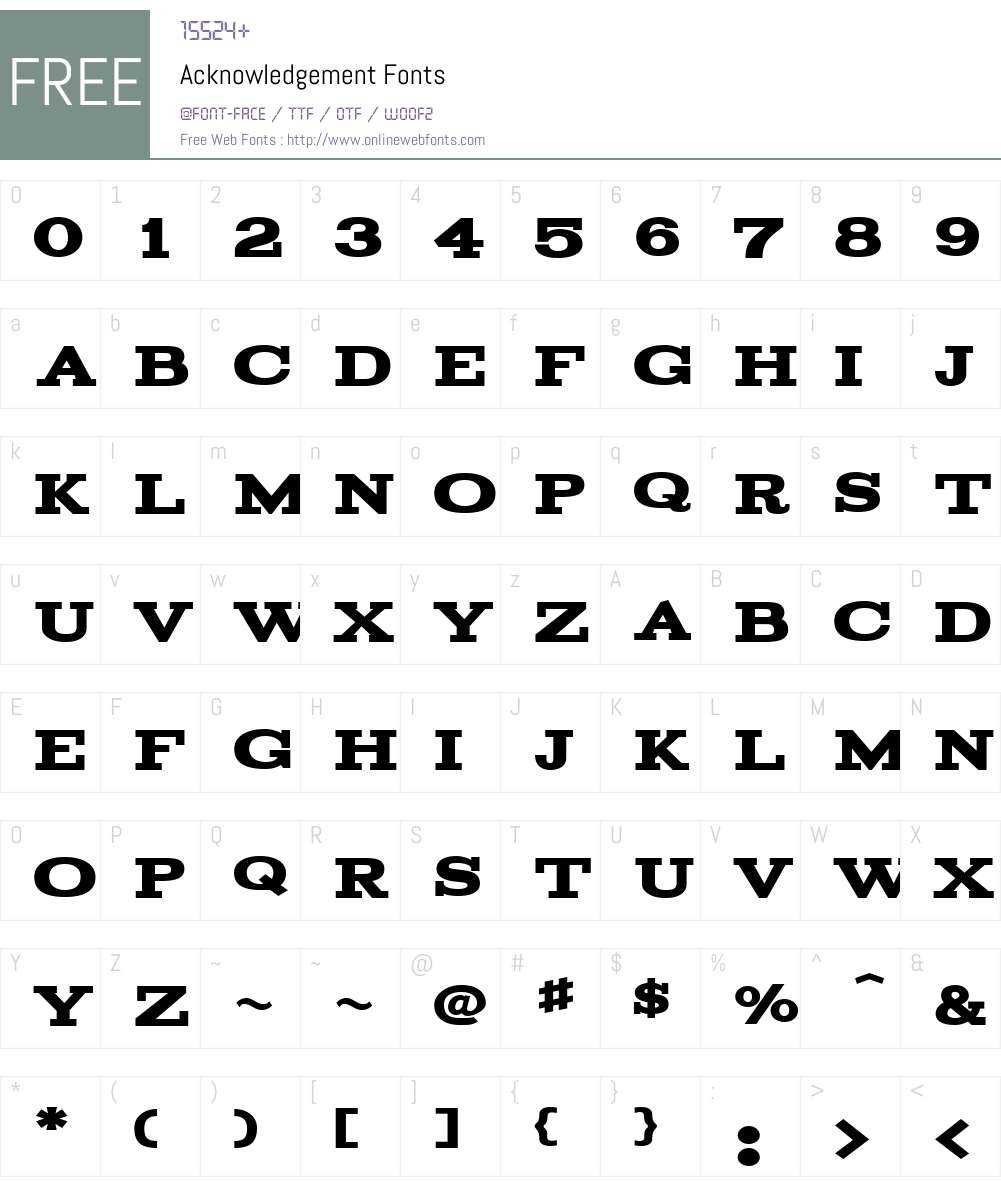 Acknowledgement 1.0 Fonts Free Download - OnlineWebFonts.COM