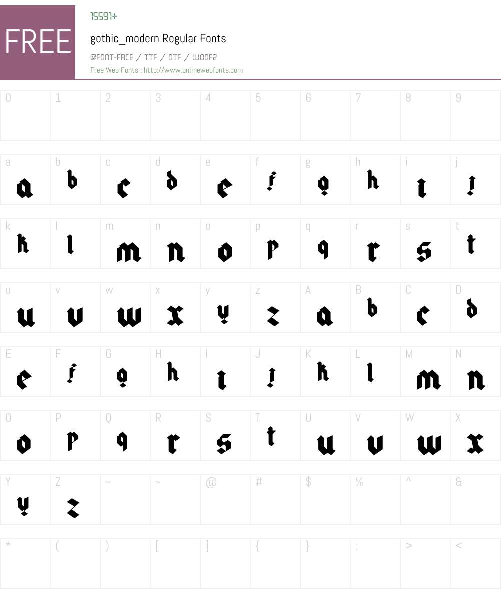 gothic_modern Fonts Free Download - OnlineWebFonts.COM