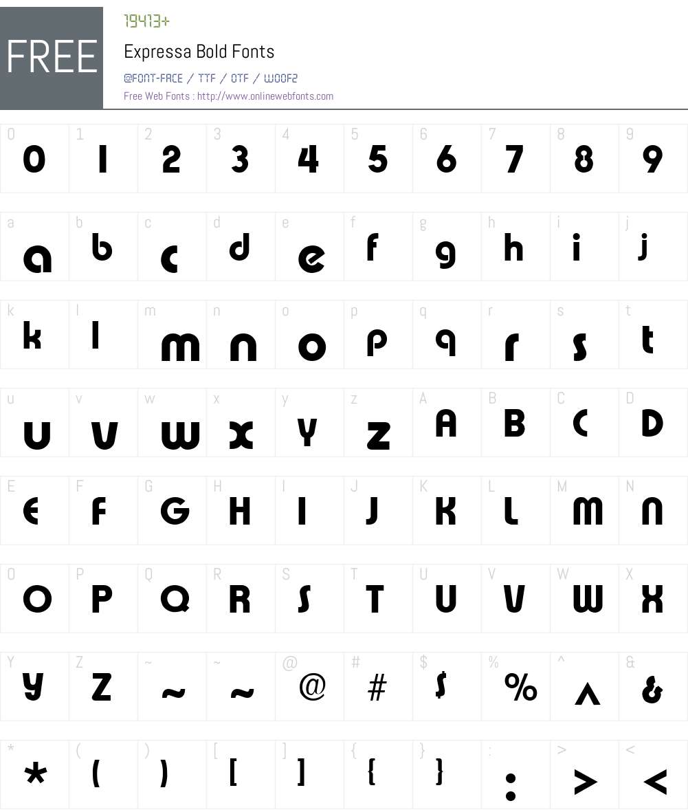 Expressa Bold Altsys Fontographer 3.5 4/11/93 Fonts Free Download ...