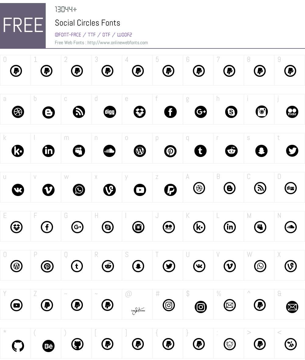 Social Circles 1.10 February 22, 2017 Fonts Free Download ...