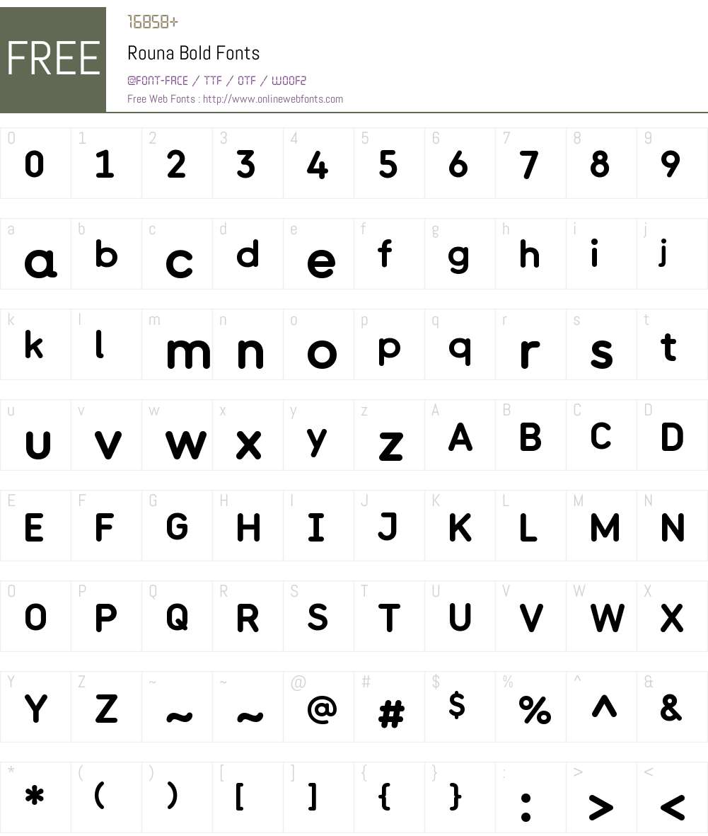 Rouna 1.000;FEAKit 1.0 Fonts Free Download - OnlineWebFonts.COM