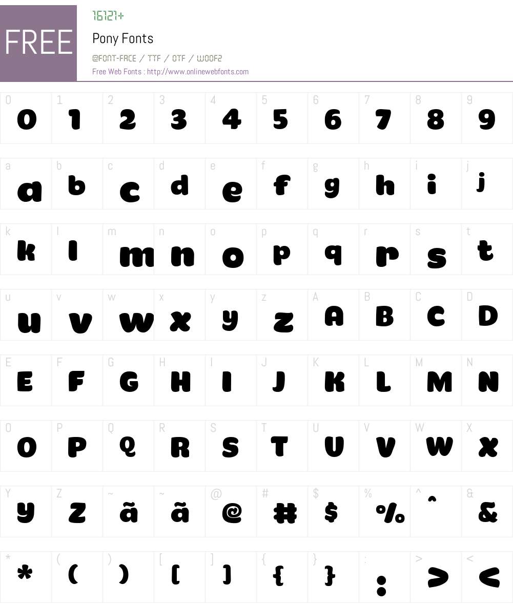 Pony 001.001;com.myfonts.easy.rodrigotypo.pony.regular.wfkit2.version ...