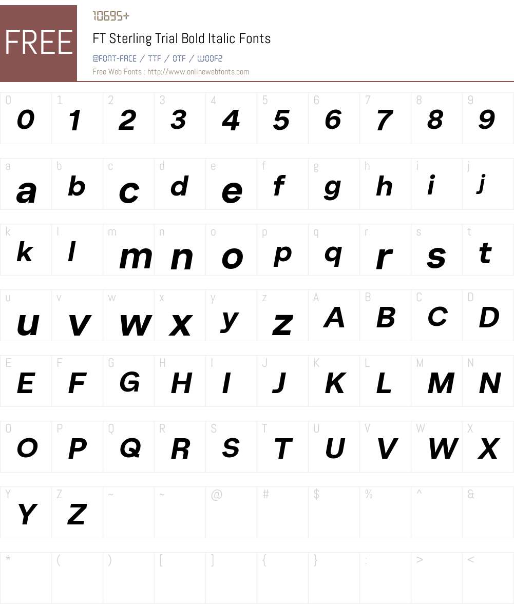 FT Sterling Trial Bold 1.000;Glyphs 3.1.1 (3134) Fonts Free Download - OnlineWebFonts.COM