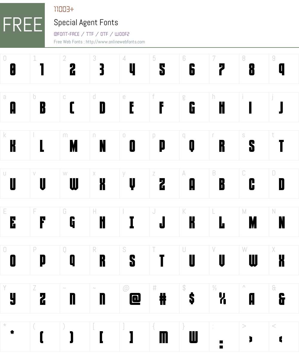 Special Agent 1.0; 2021 Fonts Free Download - OnlineWebFonts.COM
