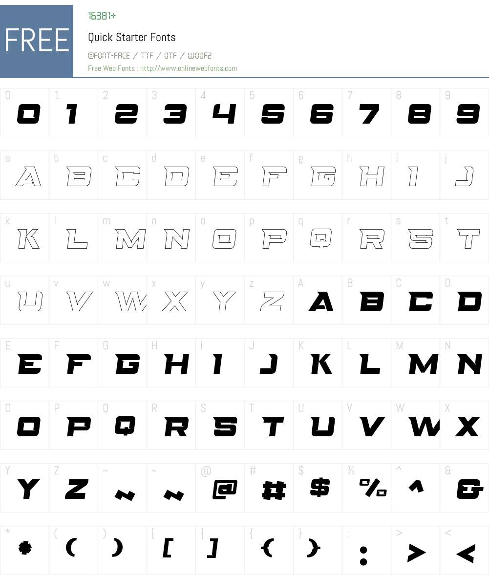 Quick Starter 1.001;Fontself Maker 3.5.3 Fonts Free Download ...
