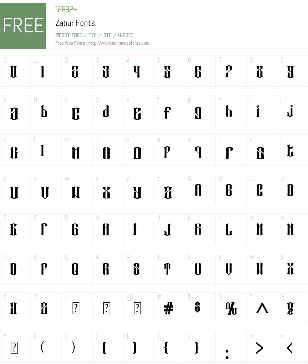 Zabur 1.00;October 2, 2019;FontCreator 12.0.0.2525 32-bit Fonts Free ...