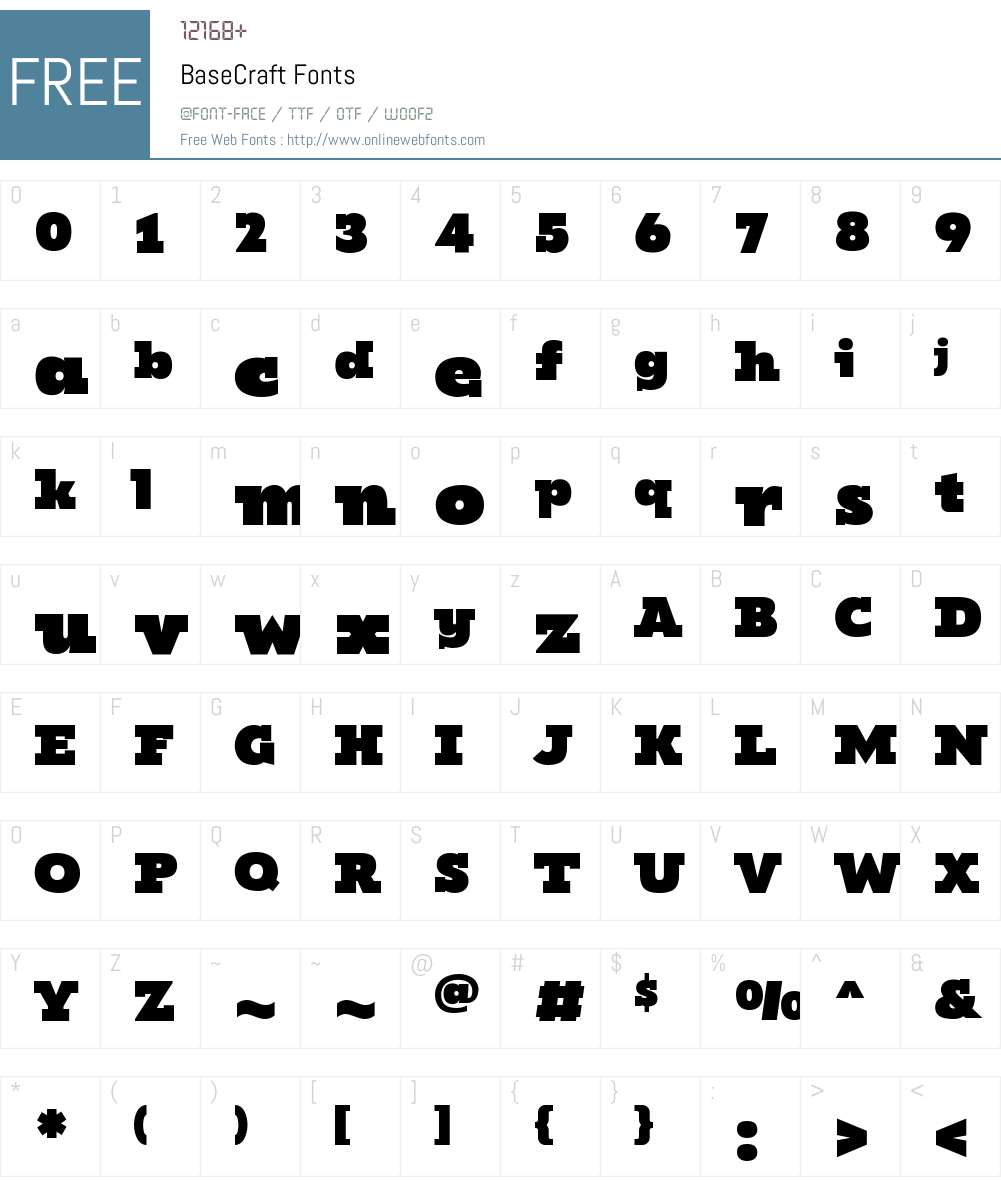 Base Craft 1.0 Fonts Free Download - OnlineWebFonts.COM