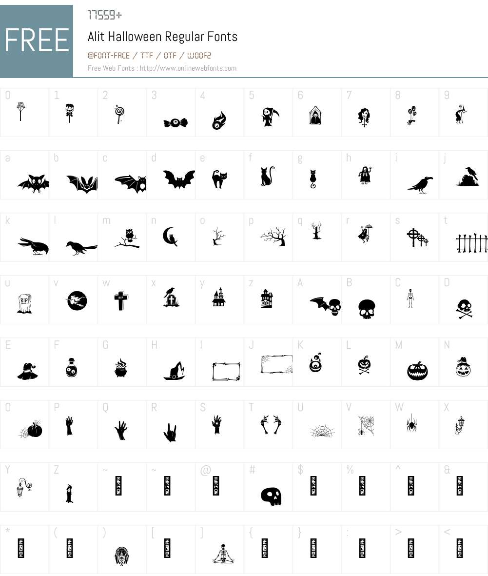 Alit Halloween 1.001 Fonts Free Download - OnlineWebFonts.COM