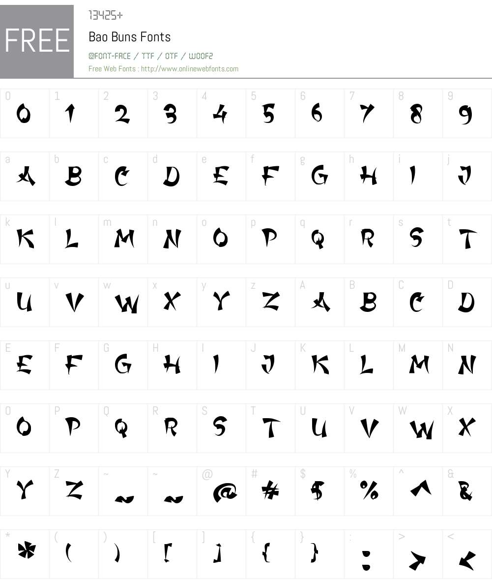 b Bao Buns 001.000 Fonts Free Download - OnlineWebFonts.COM