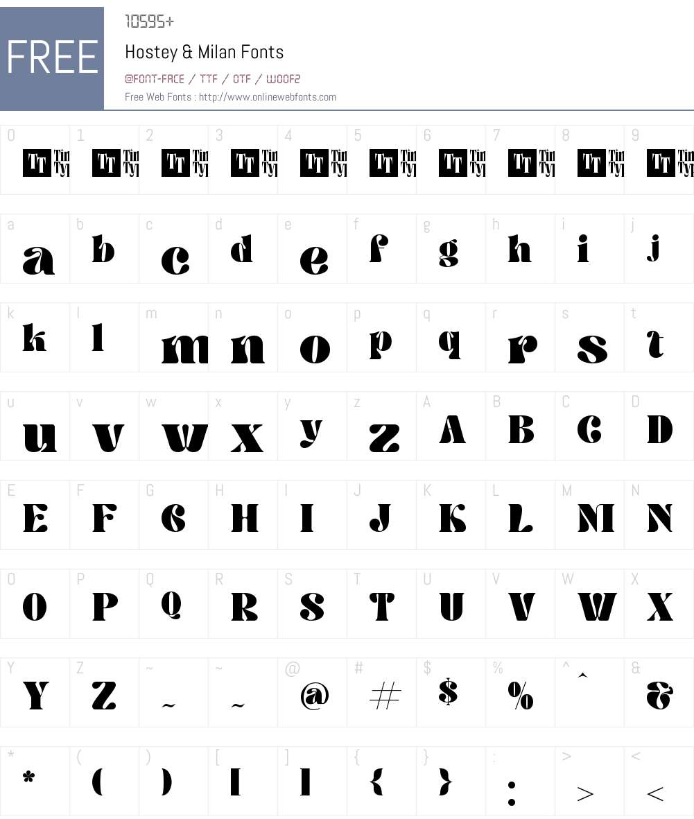 Hostey & Milan 1.000;January 17, 2025;FontCreator 15.0.0.2955 64-bit ...