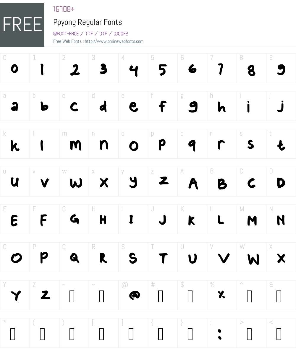Ppyong 001.005 Fonts Free Download - OnlineWebFonts.COM