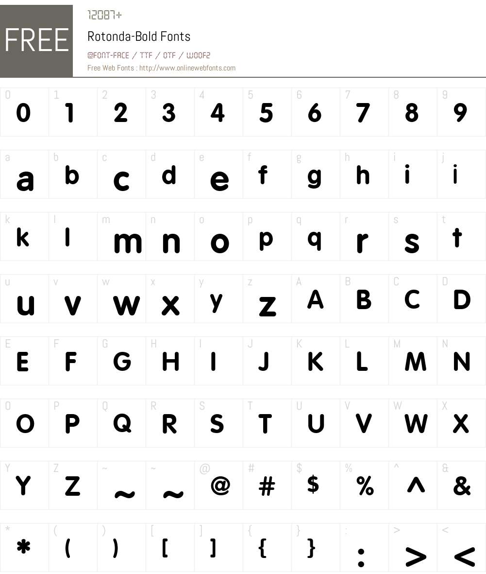 Rotonda-Bold 3.004 Fonts Free Download - OnlineWebFonts.COM