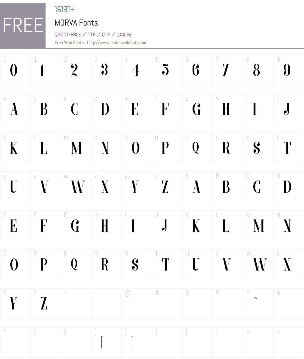 MORVA 1.000 Fonts Free Download - OnlineWebFonts.COM