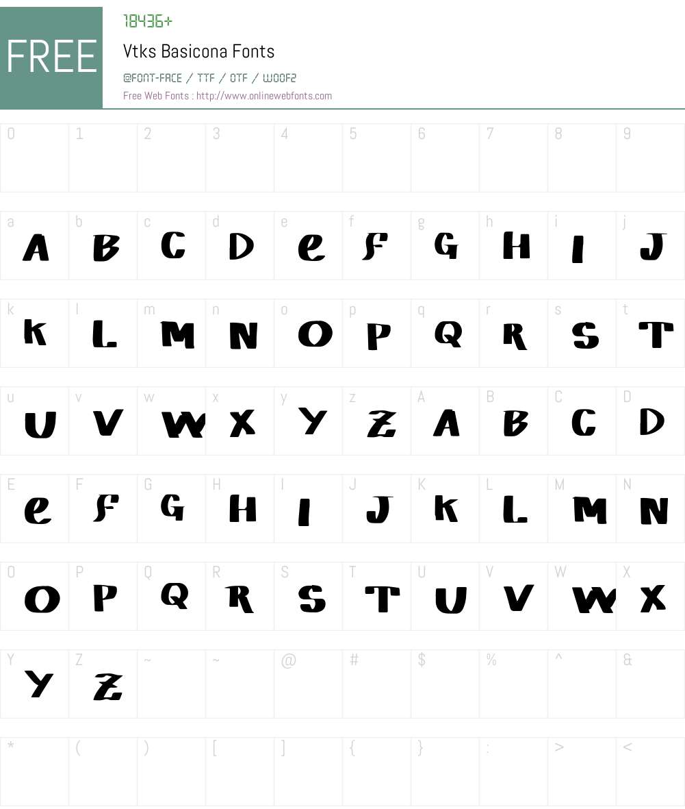 Vtks Basicona Fonts Free Download - OnlineWebFonts.COM