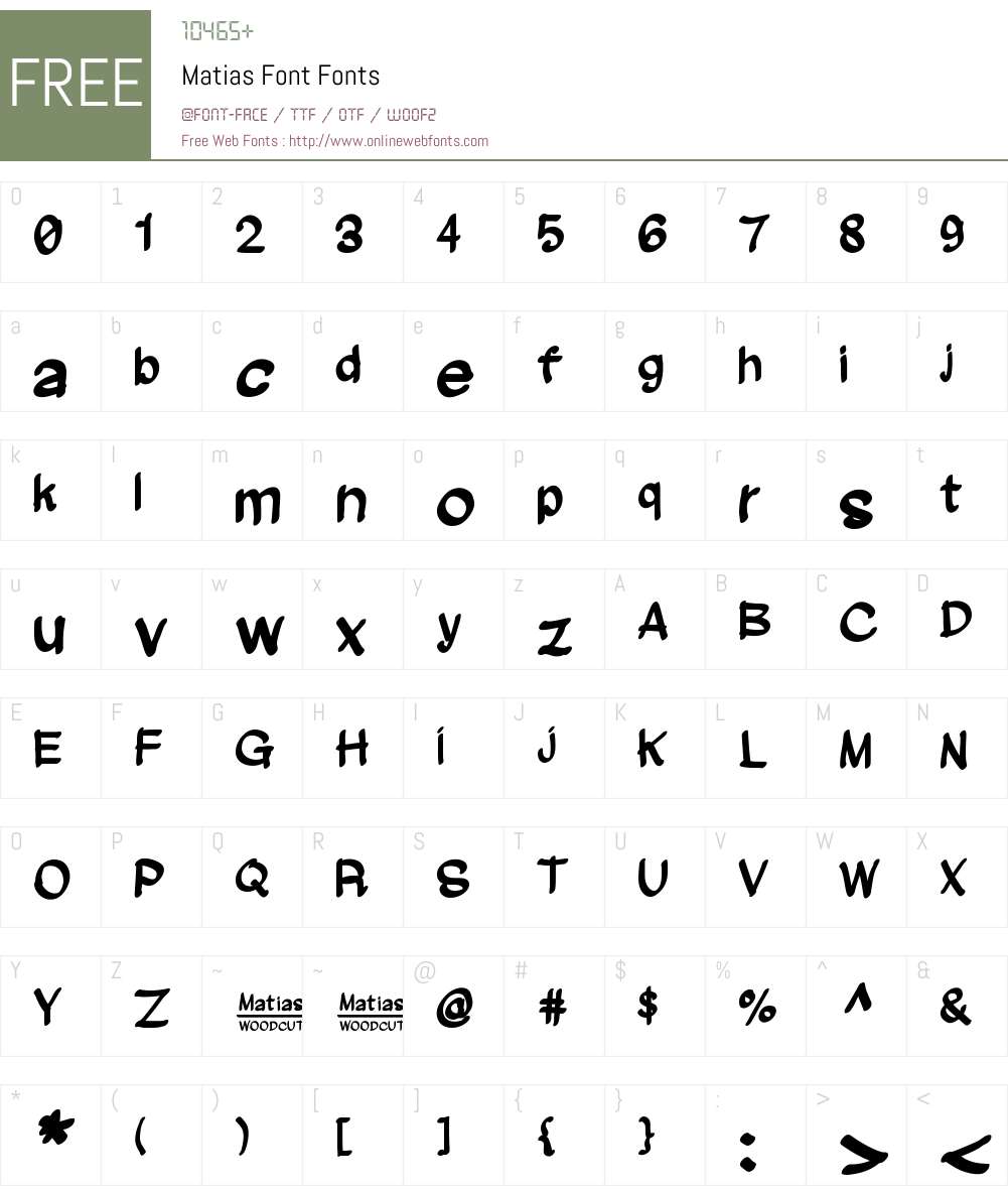 Matias Font 1.00 August 26, 2014, initial release Fonts Free Download ...