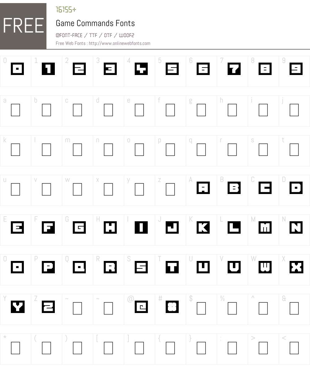 Game Commands GameCommands Fonts Free Download - OnlineWebFonts.COM