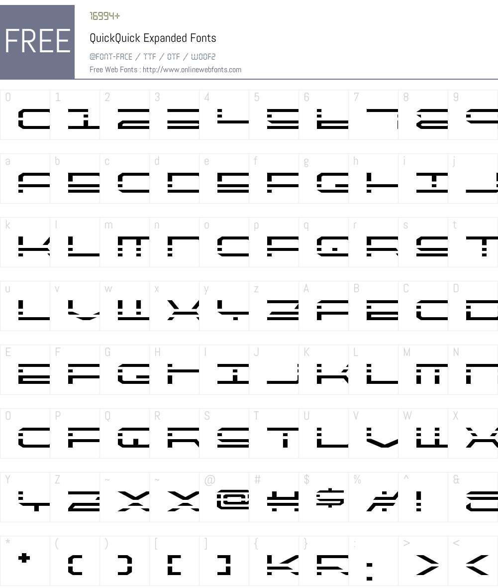 QuickQuick Expanded 3.0; 2019 Fonts Free Download - OnlineWebFonts.COM