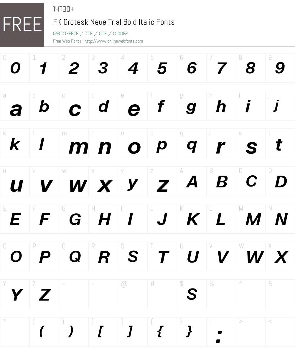 FK Grotesk Neue Trial Bold It 1.106;hotconv 1.0.109;makeotfexe 2.5. ...