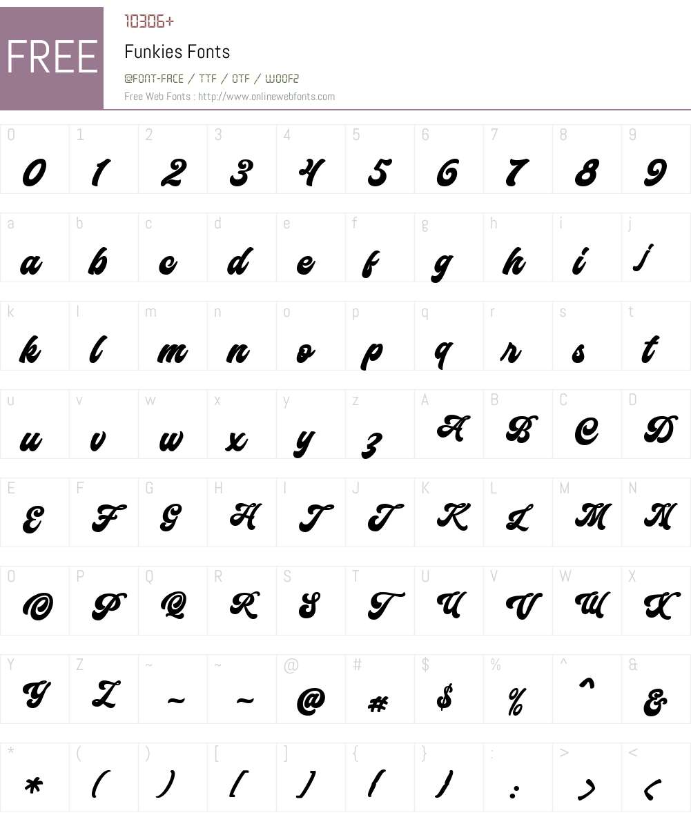Funkies 1.000 Fonts Free Download - OnlineWebFonts.COM