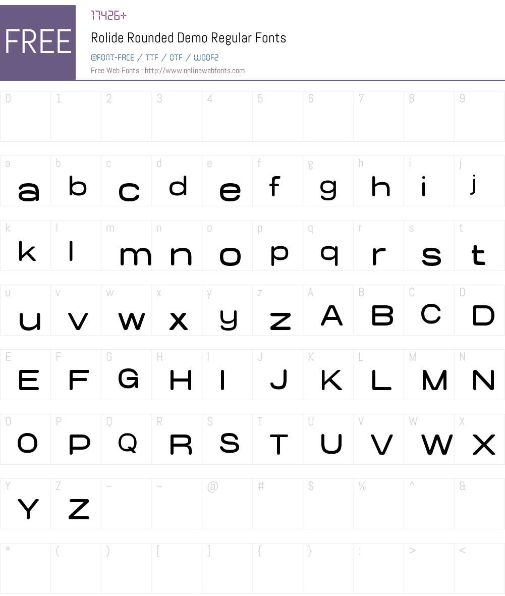 Rolide Rounded Demo 1.000 Fonts Free Download - OnlineWebFonts.COM
