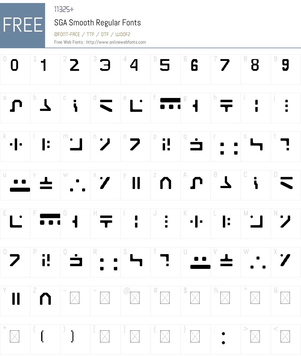 SGA Smooth Regular 1.0 Fonts Free Download - OnlineWebFonts.COM