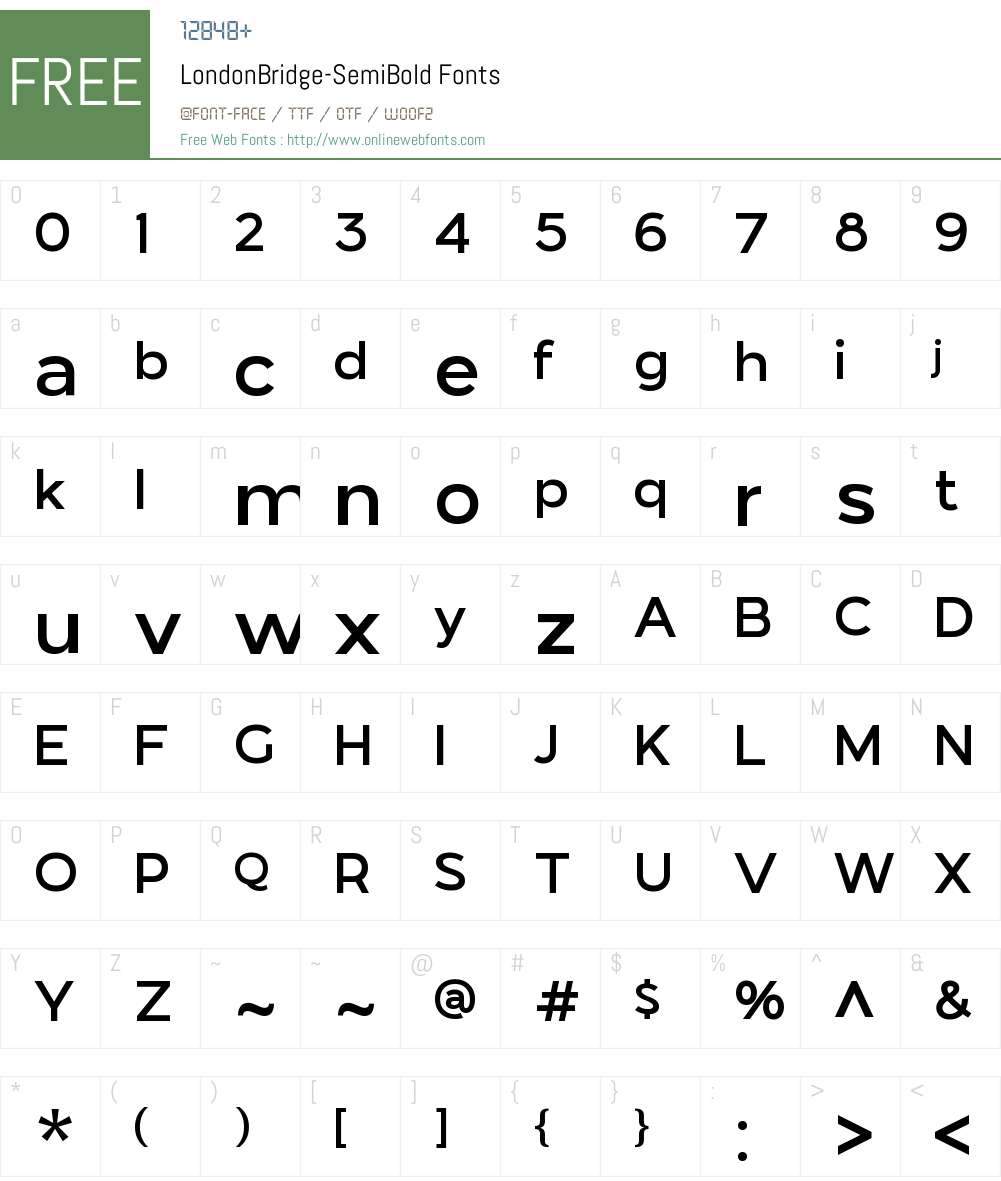 London Bridge SemBd 1.000 Fonts Free Download - OnlineWebFonts.COM