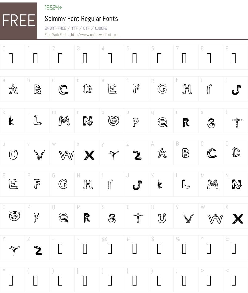 Scimmy Font 001.001 Fonts Free Download - OnlineWebFonts.COM