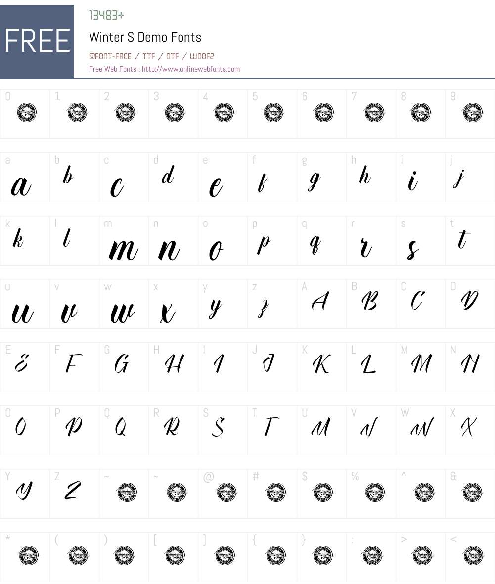 Winter S Demo 1.001;Fontself Maker 3.5.7 Fonts Free Download ...
