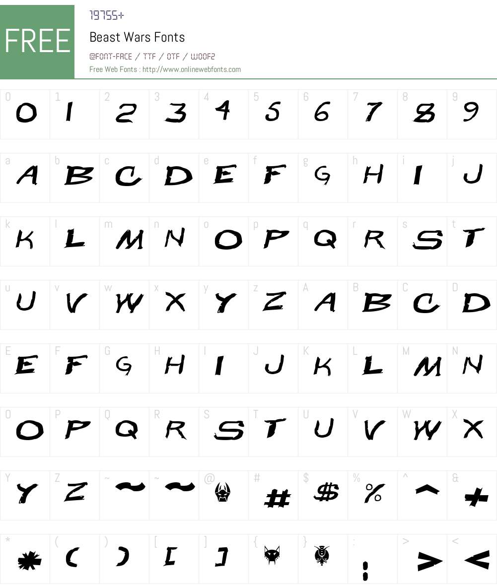 Beast Wars V2 BeastWars Fonts Free Download - OnlineWebFonts.COM