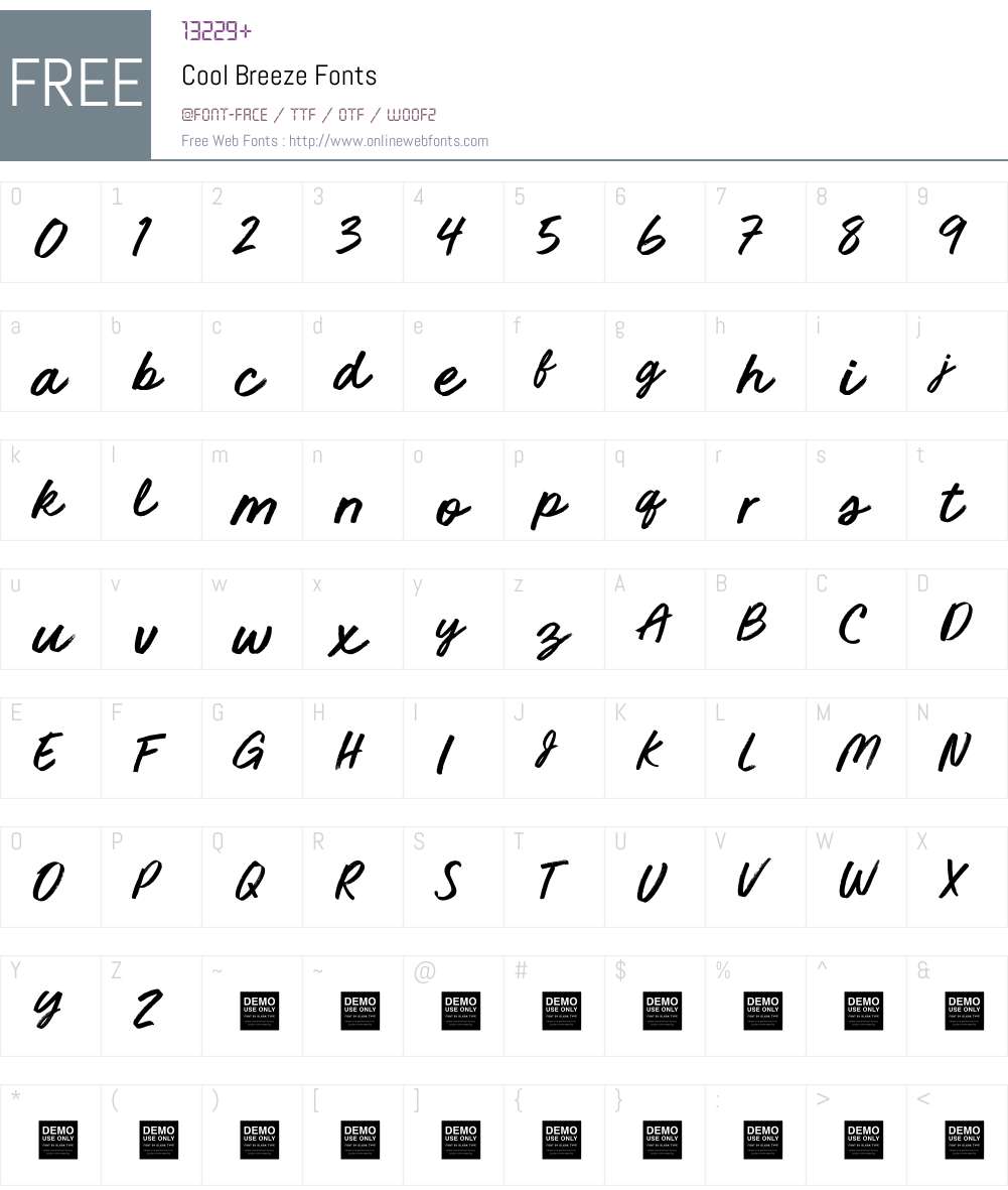 Cool Breeze 1.000 Fonts Free Download - OnlineWebFonts.COM