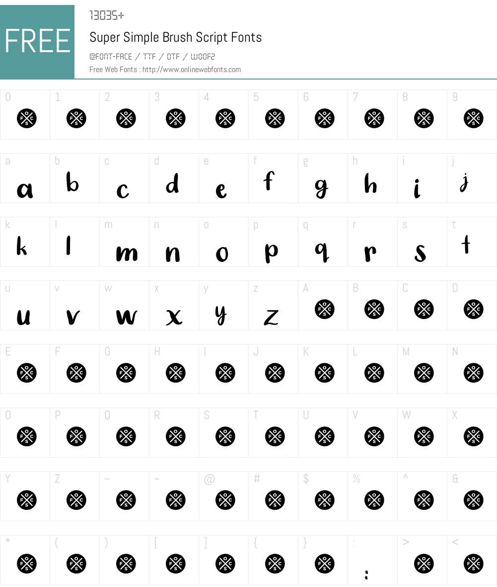 Super Simple Brush Script 0.001 June 3, 2019 Fonts Free Download ...