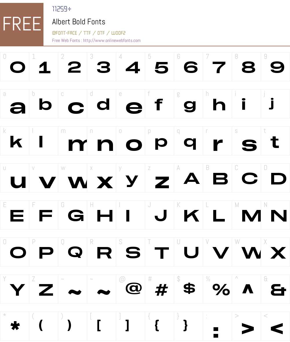 Albert Bold 1.007 Fonts Free Download - OnlineWebFonts.COM