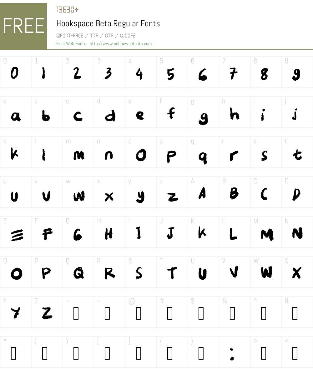 Hookspace Beta Regular 001.006 Fonts Free Download - OnlineWebFonts.COM