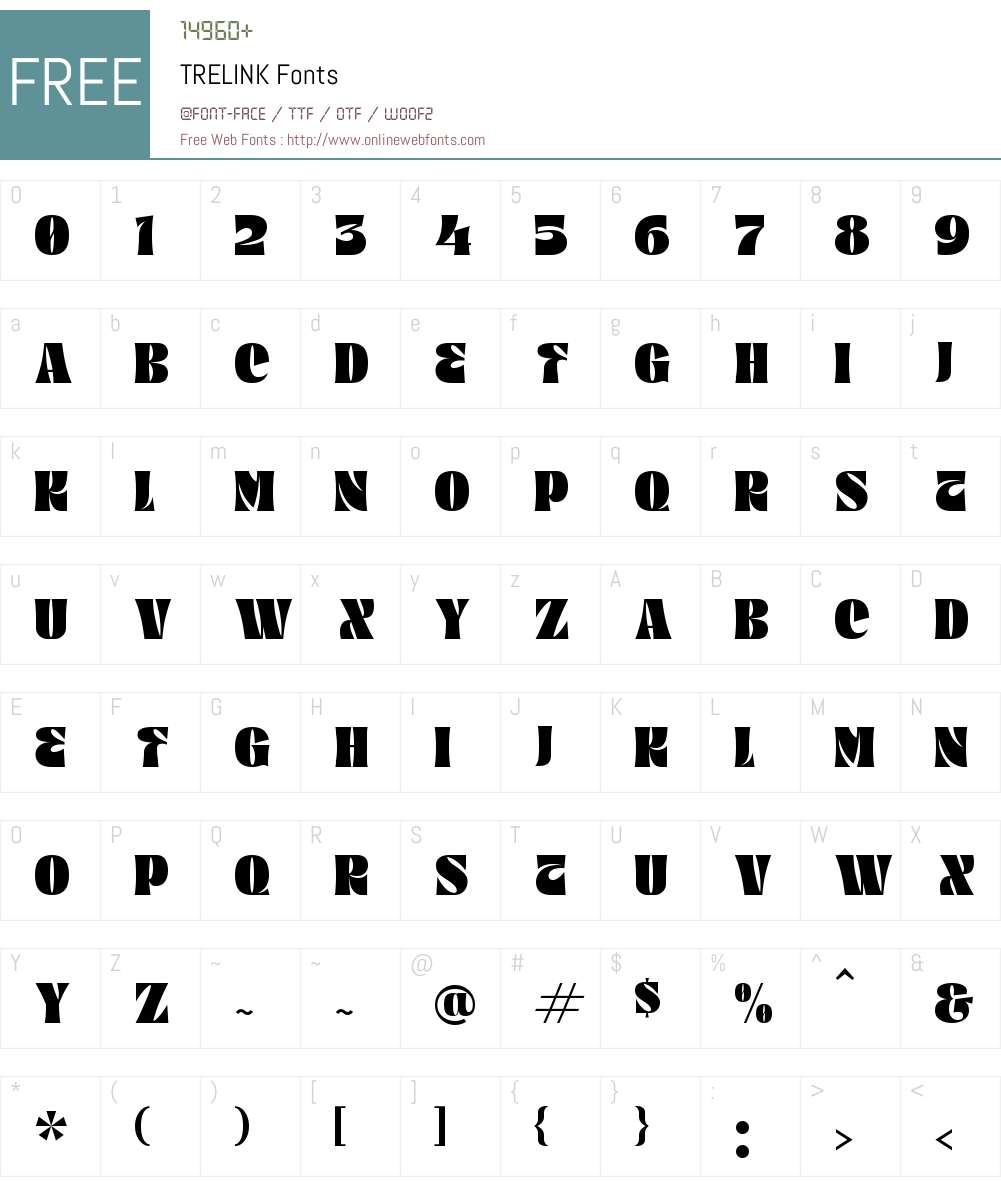 TRELINK 1.00;July 16, 2022;FontCreator 13.0.0.2680 64-bit Fonts Free ...