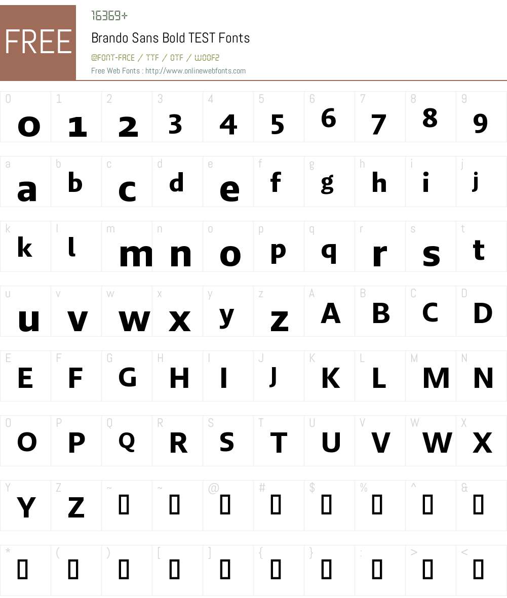 Brando Sans Bold TEST 1.1 Fonts Free Download - OnlineWebFonts.COM