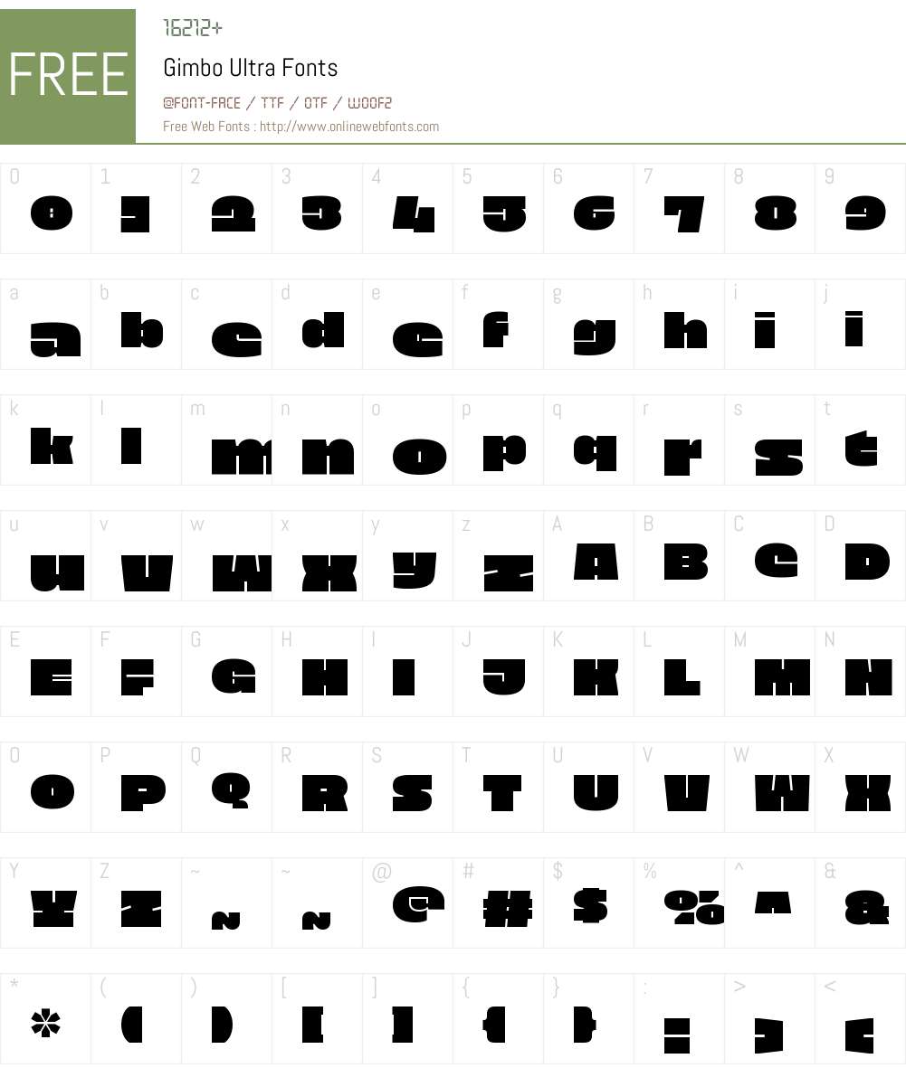 Gimbo Ultra 1.000 Fonts Free Download - OnlineWebFonts.COM