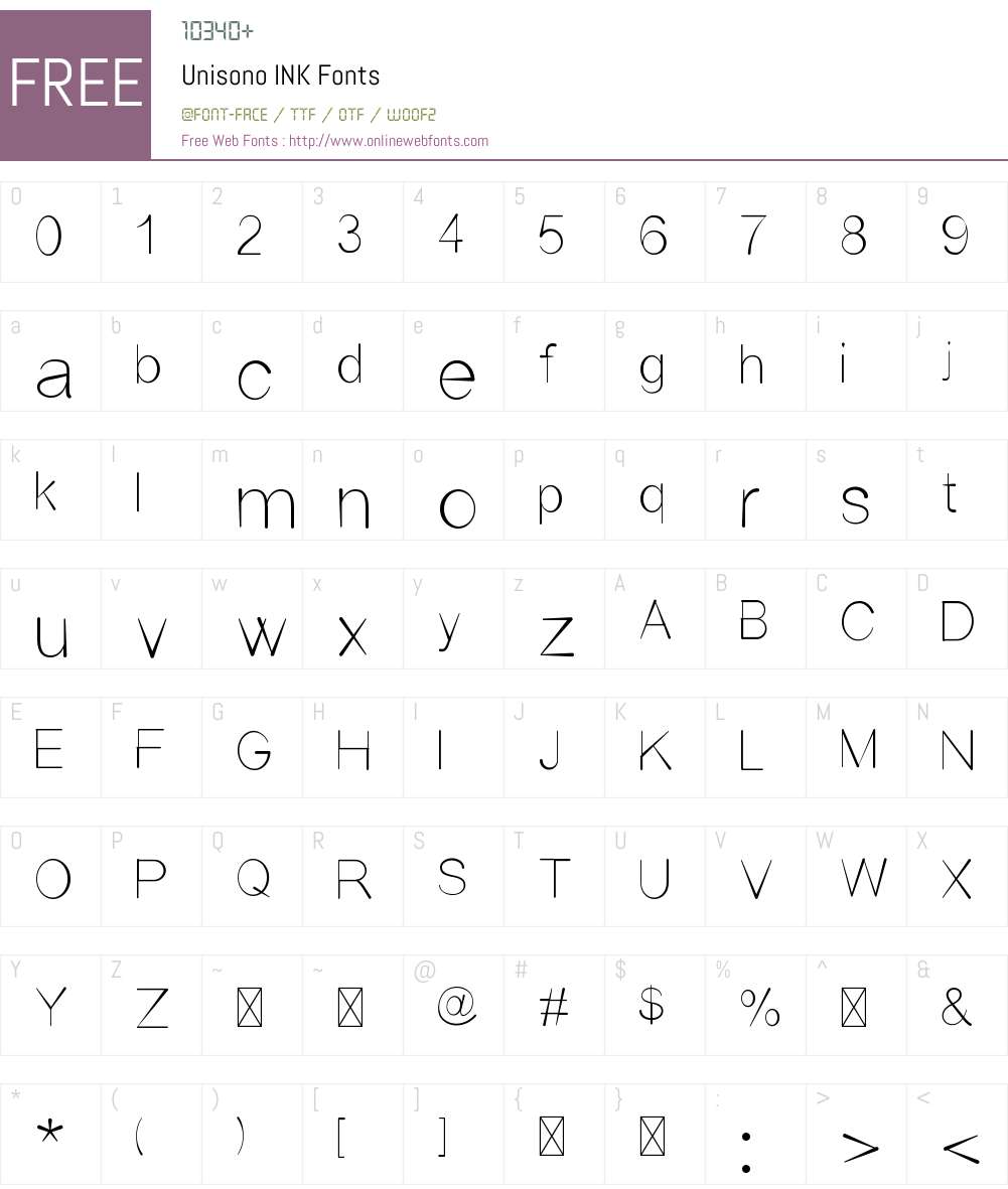 Unisono INK 1.003;Fontself Maker 3.0.2 Fonts Free Download ...