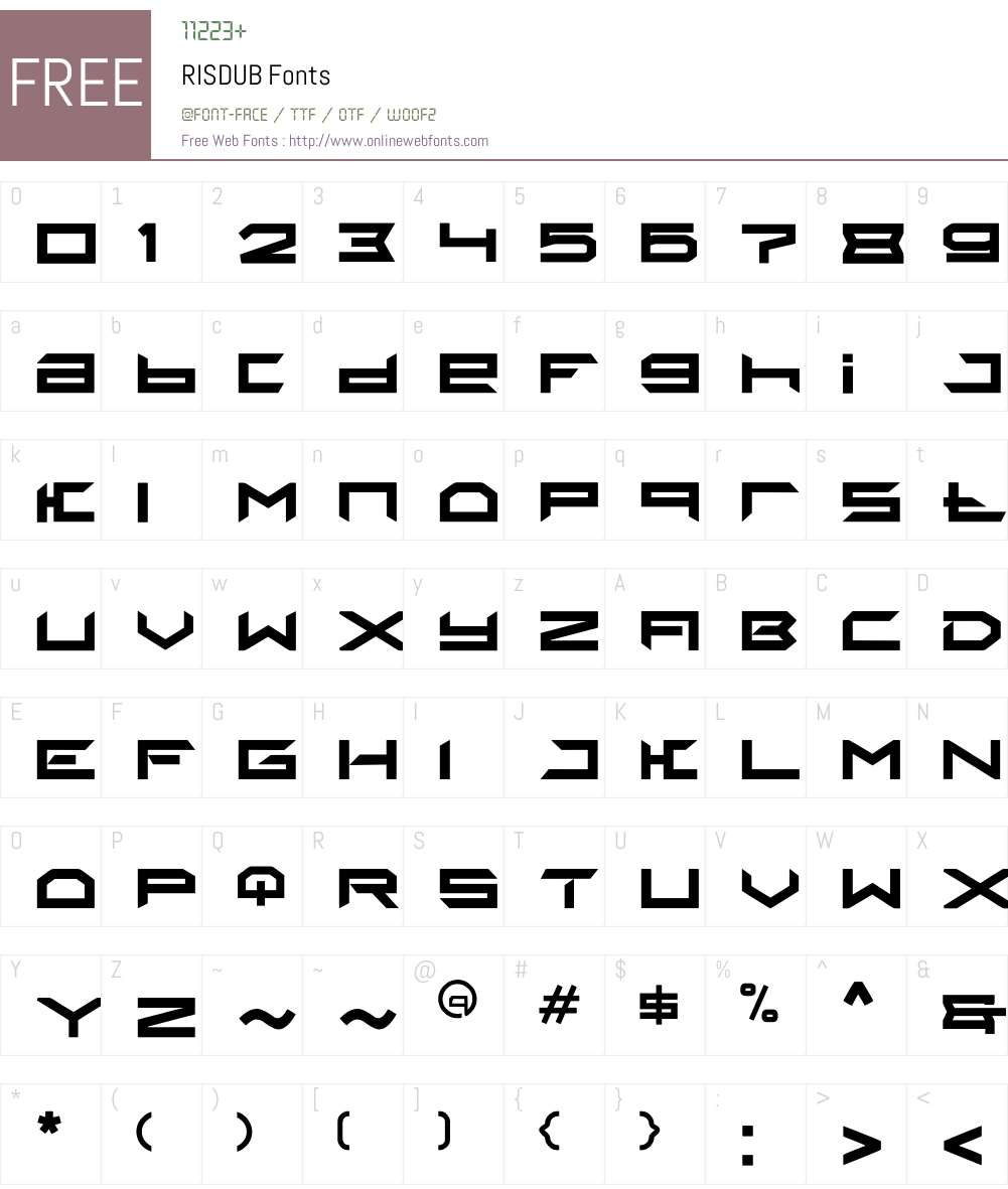 RISDUB 1.00;April 28, 2021;FontCreator 13.0.0.2683 32-bit Fonts Free ...